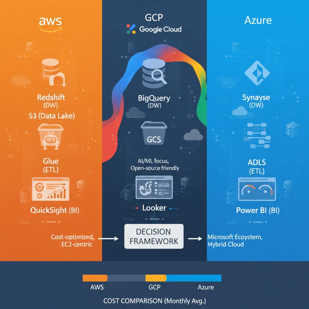 Cloud Data Platform Architecture: AWS vs GCP vs Azure | Carptech